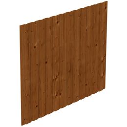 Skan Holz Carport-Seitenwand SKANHOLZ, B:230cm H:180cm, braun, Holzwerkstoff, Gartenhaus-Seitenw&auml;nde, aus Deckelschalung 20x120mm