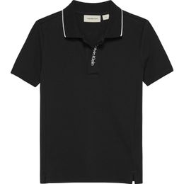 Jungen Poloshirt "EMBRO. CK LOGO PIQUE POLO", schwarz, Gr. 4, Calvin Klein Jeans, unifarben, Single Jersey, Obermaterial: 94% Baumwolle, 6% Elasthan,
