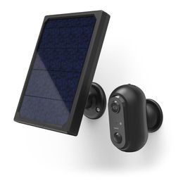 Hama Smart Home Kamera "WLAN Kamera Outdoor (App, Solar, Nachtsicht, Bewegungsmelder, Live)", B:5,7cm H:10cm T:6cm, schwarz, &Uuml;berwachungskameras