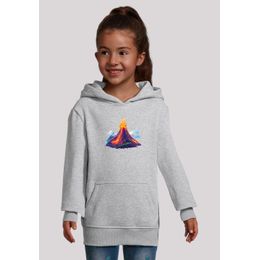 F4NT4STIC Jungen Kapuzenpullover "Vulkanausbruch", grau, Gr. 146, Obermaterial: 65% Baumwolle, 35% Polyester, Pullover, Premium Qualit&auml;t