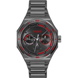 Hugo Damen Multifunktionsuhr "GRAIL SPORT"grau, Armbanduhren, Quarzuhr, Armbanduhr, Herrenuhr, Edelstahlarmband, analog