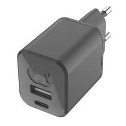 FRESH ́N REBEL USB-Ladeger&auml;t "Mini-Charger USB-C und USB-A, PD 30W", B:3,7cm H:3,1cm T:7,92cm, grau, Ladeger&auml;te