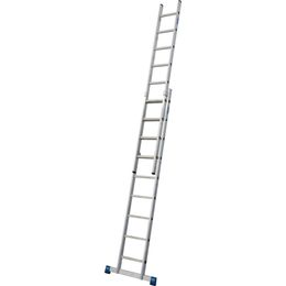 Krause Schiebeleiter "STABILO", 2x9 Sprossen, silber, Leitern