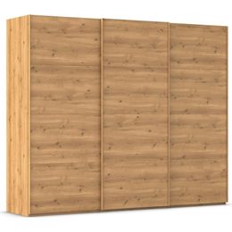 Schwebetürenschrank Rauch, B:271cm H:223cm T:68cm, braun, Holzwerkstoff, Schränke, "Kleiderschrank Schrank Garderobe Schlafzimmerschrank SCALE-FYRA",