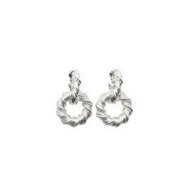 Damen Paar Ohrstecker "Twista", silber, Collezione Alessandro, Ohrringe