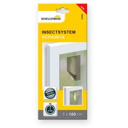 Schellenberg Reparatur-Set "Fiberglas-Pflaster f&uuml;r Insektenschutz Fliegengitter", grau, Reparatur-Sets, zur Reparatur von defektem Fiberglasgewebe