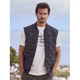 Lerros Herren Steppweste "Lerros Sportive Nylon-Weste", blau, Gr. L, 85% Baumwolle, 15% Polyester, Westen