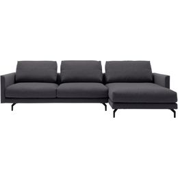 Ecksofa, B:280cm H:91cm T:172cm, schwarz, CREATION BY ROLF BENZ, Wohnzimmer, Sofas, "CR.414, Designecksofa, Polsterecke, L-Form", wahlweise aus