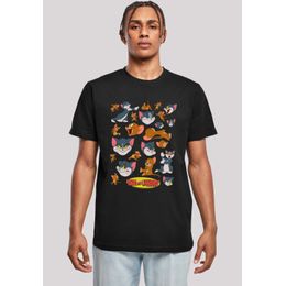 F4NT4STIC Herren T-Shirt "Tom und Jerry Many Faces", schwarz, Gr. XL, Obermaterial: 100% Baumwolle, Shirts, Herren,Premium