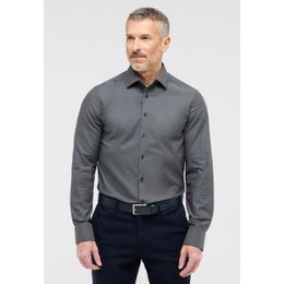 Eterna Herren Langarmhemd "SLIM FIT", schwarz, Gr. 40, 100% Baumwolle, Hemden, NON IRON (b&uuml;gelfrei)