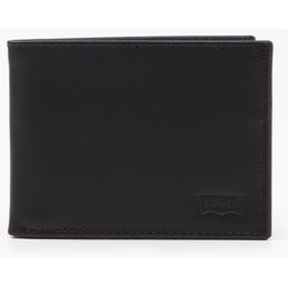 Levi's LEVI'S Damen Geldbörse "BATWING BIFOLD ID", schwarz, Rindsleder, Kleinlederwaren, Geldbeutel Portemonnaie Herrenbörse Leder