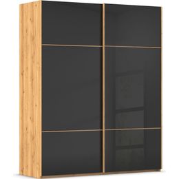 Schwebet&uuml;renschrank Rauch, B:181cm H:223cm T:67cm, schwarz, Holzwerkstoff, Schr&auml;nke, "Kleiderschrank Schrank Garderobe Schlafzimmerschrank