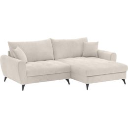 Ecksofa MR. COUCH, B:246cm H:71cm T:170cm, beige, Novaclean Avanti (100% Polyester), Wohnzimmer, Sofas, "Blackburn II L-Form", Wahlweise mit