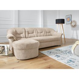 Ecksofa DOMO collection, B:232cm H:83cm T:146cm, beige, Luxus-Microfaser (92% Polyester, 8% Nylon);Microfaser PRIMABELLE (100% Polyester);Microfaser