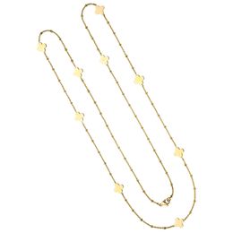 Jobo Damen Kette ohne Anhänger, Edelstahl, L: 90, gold, Edelstahl, Halsketten, Edelstahl goldfarben 90 cm