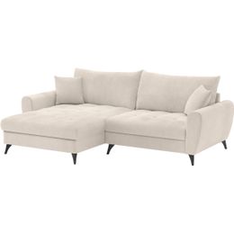 Ecksofa MR. COUCH, B:246cm H:71cm T:170cm, beige, Novaclean Avanti (100% Polyester), Wohnzimmer, Sofas, "Blackburn II L-Form", Wahlweise mit