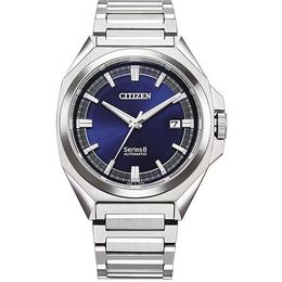 Citizen Herren Automatikuhr "Series 8", silber, Armbanduhren, Armbanduhr, Herrenuhr, Damenuhr, Saphirglas, Edelstahlarmband