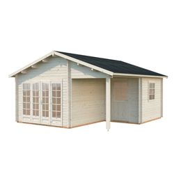 Gartenhaus Palmako, transparent, Massivholz, Gartenh&auml;user, "Irene", 21,9 + 5,2 qm