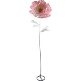 AM Design Dekofigur "Mohnblüte aus Papier", B/H/T: 40cm x 180cm x 40cm, rosa, Wohnzimmer, Dekofiguren, handgefertigte Osterdekoration
