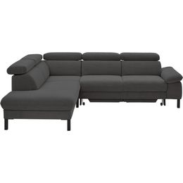Ecksofa Home Affaire, B:272cm H:79cm T:217cm, grau, 95% Polyester, 5% Nylon, Wohnzimmer, Sofas, "Arnayon mit Querschläfer-Bettfunktion, Schlafsofa,