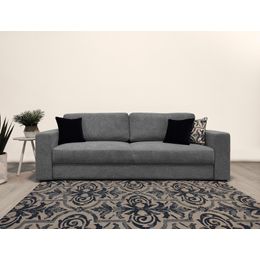 Schlafsofa Home Affaire, B:238cm H:86cm T:103cm, grau, 90% Polyester, 10% Nylon, Kinderzimmer, Sofas, "Calrence", mit aufklappbarer Bettfunktion,