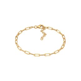 NENALINA Damen Armband "Gliederarmband Charmtr&auml;ger Basic 925 Silber", 16cm, ohne Stein, Silber 925 (Sterlingsilber), gold, Silber 925
