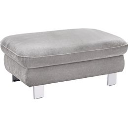 Hocker COTTA, B:101cm H:46cm T:65cm, grau, Struktur (100% Polyester);Chenille (90% Polyester, 10% Polyamid), Garten, Hocker, "Driver", mit edlen