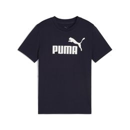 Puma Jungen T-Shirt "ESS NO. 1 LOGO TEE B", blau, Gr. 176, unifarben, Jersey, Obermaterial: 100% Baumwolle, Shirts, für Kinder, 100% Baumwolle