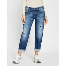 Gang Damen Boyfriend-Jeans "Gang Jeans Boyfriend 94NADIA CROPPED", blau, Gr. 29, 70% Baumwolle, 20% Recycelte Baumwolle, 6% Recyceltes Polyester, 4%