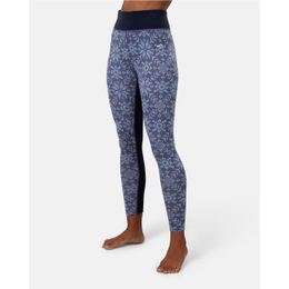 KARI TRAA Kinder Thermohose "Edith", blau, Gr. S, 100% Wolle, Hosen, aus Merinowolle mit Norweger-Muster