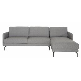 Ecksofa, B:234cm H:85cm T:178cm, grau, CREATION BY ROLF BENZ, Chenille COCO (72% Polyester 15% Baumwolle 13% Polyacryl), Wohnzimmer, Sofas, "CR.450,