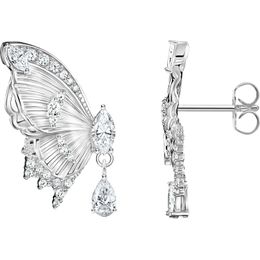 Thomas Sabo Damen Paar Ohrstecker "Butterfly Paradise Ohrstecker im Schmetterling-Design", Silber 925 (Sterlingsilber), bunt, Silber 925