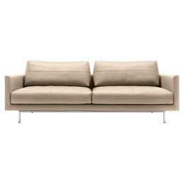 4-Sitzer, B:240cm H:91cm T:106cm, beige, CREATION BY ROLF BENZ, Sofas, "CR.414, Designsofa, Loungesofa", Wahlweise aus Leder oder Chenille