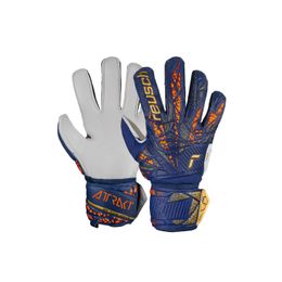 Reusch Damen Torwarthandschuhe "Attrakt Solid", bunt, Gr. 8, mehrfarbig, 29% Polyester, 5% Polyurethan, 1% Baumwolle, Handschuhe, mit Expanse Cut