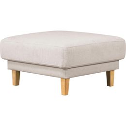 Polsterhocker Home Affaire, B:82cm H:46cm T:72cm, beige, 88% Polyester, 9% Rayon, 3% Nylon, Hocker, "TRIPLO passend zur Serie, Ma&szlig;e B/T/H: 82/72/46