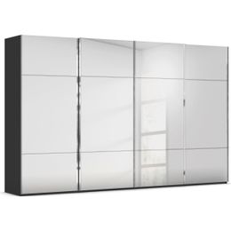 Schwebet&uuml;renschrank Rauch, B:360cm H:223cm T:68cm, schwarz, Holzwerkstoff, Schr&auml;nke, "Kleiderschrank Schrank Garderobe Schlafzimmerschrank