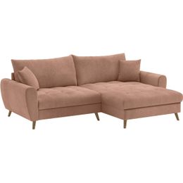 Ecksofa MR. COUCH, B:246cm H:71cm T:170cm, braun, Novaclean Avanti (100% Polyester), Wohnzimmer, Sofas, "Blackburn II L-Form", Wahlweise mit