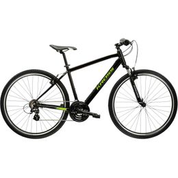 KROSS Crossrad "Evado 2.0", 48cm, 28 Zoll (71,12cm) hinten: 28 Zoll (71,12cm), schwarz, Fahrr&auml;der