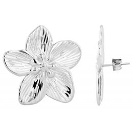 Adelia&acute;s ADELIA ́S Damen Paar Ohrh&auml;nger "Neuheit 2025 - Damen Ohrstecker aus Edelstahl mit Blume", Damen, Edelstahl, silber, Edelstahl, Ohrringe
