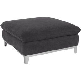 Hocker COTTA, B:98cm H:46cm T:98cm, grau, Struktur (100% Polyester );Chenille (90% Polyester; 10% Polyamid ), Garten, Hocker, "Teresa"