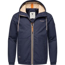 Ragwear Herren Outdoorjacke "Windeyer", blau, Gr. S, Obermaterial: 65% Polyester, 35% Baumwolle, Innenfutter: 100% Polyester, Wattierung: 100%