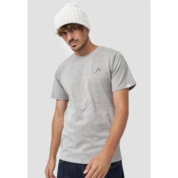 MIKON Damen T-Shirt, grau, Gr. S, unifarben, 100% Baumwolle, Shirts, im zeitlosen Design