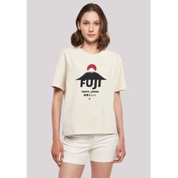 F4NT4STIC Damen T-Shirt "Fuji", beige, Gr. S, Obermaterial: 100% Baumwolle, Shirts, Print