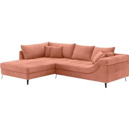 Ecksofa MR. COUCH, B:317cm H:98cm T:228cm, braun, Novaclean Avanti (100% Polyester), Wohnzimmer, Sofas, "Portofino L-Form", 4 Bezugsqualitäten, 13,5