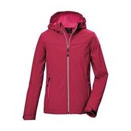 Killtec Jungen Softshelljacke "KOW 349 GRLS SFTSHLL JCKT", lila, Gr. 176, Oberstoff: Oberseite: 100% Polyester, Rückseite: 100% Polyester, Futter: