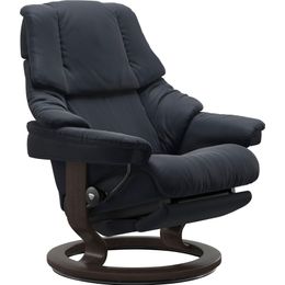 Relaxsessel stressless, B:88cm H:98cm T:77cm, blau, Leder BATICK: BATICK ist ein leicht korrigiertes, durchgefärbtes und genarbtes Möbelleder, bei