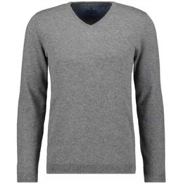 Ragman Herren Rundhalspullover, grau, Gr. M, 100% Cashmere, Pullover