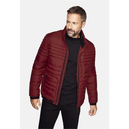 NEW CANADIAN Herren Steppjacke, rot, Gr. 62, unifarben, 100% Polyester, Jacken, mit elastischem Bund am Saum und Armabschluss