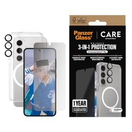 Displayschutzglas "3-in-1 Privacy Protection Set", B:11cm H:2,5cm T:20mm, transparent, CARE BY PANZERGLASS, Displayfolien, Blickschutz, Schutzfolie,