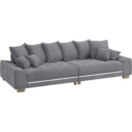 Big-Sofa MR. COUCH, B:300cm H:88cm T:118cm, grau, Novaclean Avanti (100% Polyester), Sofas, "Nikita II", mit RGB-LED, Bluetooth-Soundsystem,